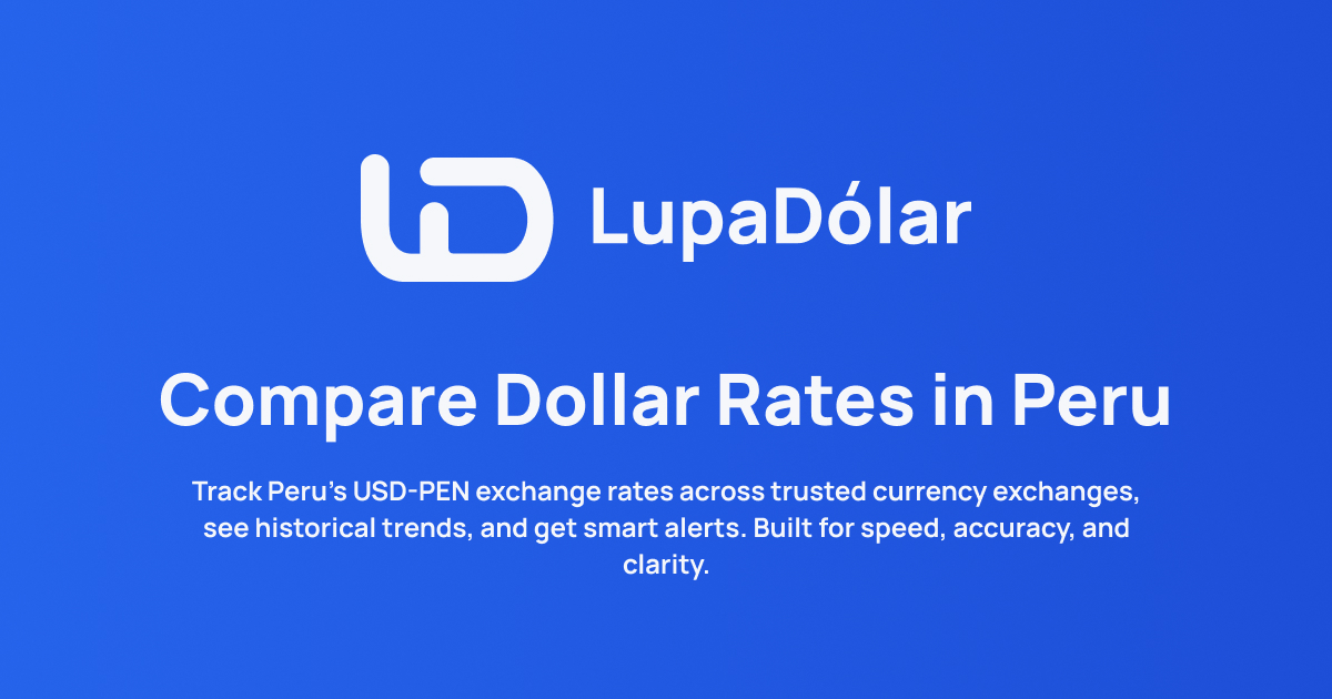 USD to PEN exchange rate today in Peru | LupaDólar